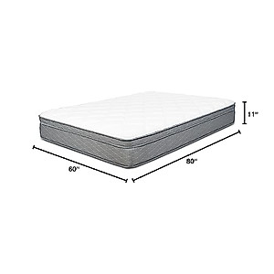 Dreamfoam Bedding Doze 11" Plush Pillow Top Mattress, Queen- Made in Arizona