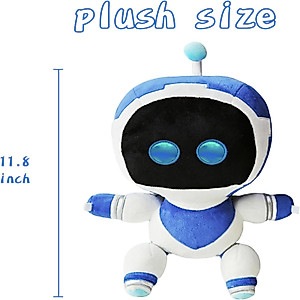 ZZYACR 2024 New Astro Bot Plush, 12" Astro Bot Plushies Toy for Game Fans Gift, Birthday Christmas Stuffers Choice for Boys Girls, Cartoon Plush Doll Anime Plush Throw Pillow (1pcs)