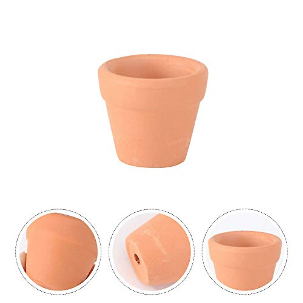 Happyyami 12Pcs Small Terracotta Plant pots Terracotta Clay Pot Miniature Clay Pot Terracotta vase Terracotta Planter Clay Plant Pot Flower Vases Ceramic vases for Flowers Strawberry Desktop