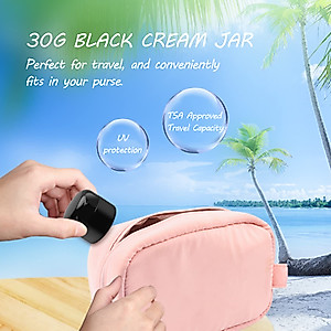 12 Pack 1oz Black Matte Glass Jars,Empty Round Storage Travel Containers with Black Dome Lid & Inner Liners,Refillable Cosmetic Vials for Ointments,Creams,Salve, Lotion-12 Spatulas