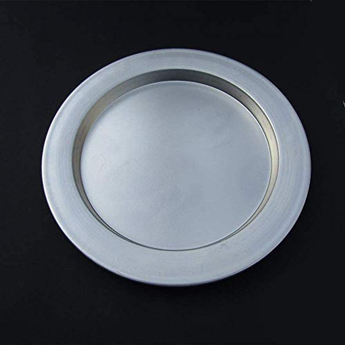 Kunefe Plate - Kunafa plate large 4-8 servings set of 2 silver color aluminum pans tray kataifi kunafeh knafeh cooking and serving plates for shredded kadaifi phyllo fillo dough pan/Turkish dessert