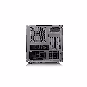 Thermaltake Core V21 SPCC Micro ATX, Mini ITX Cube Gaming Computer Case Chassis, Small Form Factor Builds, 200mm Front Fan Pre-installed, CA-1D5-00S1WN-00 Black
