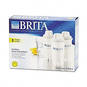 Brita 35503-A 35503 Replacement Filters, 3 pack, White, 3 Count