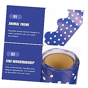 BESTOYARD 2 Rolls border stickers bulletin border strip bulletin board border poster Classroom alphabet stickers Bulletin Board Decorations primary school border paper Hemming coated paper