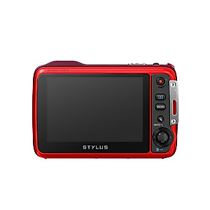 Olympus Stylus TG-630 iHS Digital Camera with 5x Optical Zoom and 3-Inch LCD (Red) (Old Model)