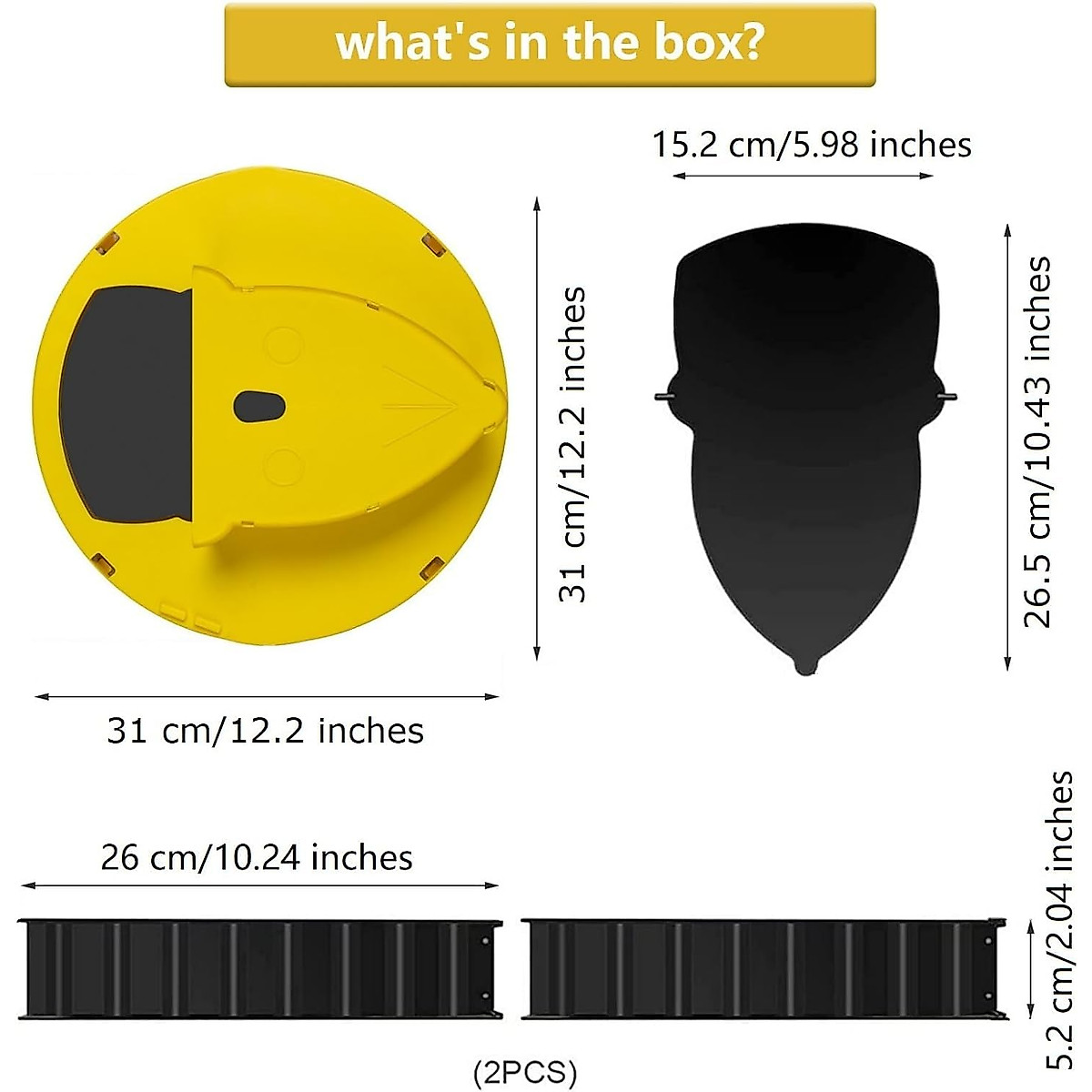 MGVDSES Mice Mouse Trap Bucket Flip Lid,Mouse Trap Bucket Indoor Outdoor,Humane Mouse Trap,Mouse Trap Bucket Lid Auto Reset | 5 Gallon Bucket Compatible | Mouse Trap Bucket Lid (2 Pack)