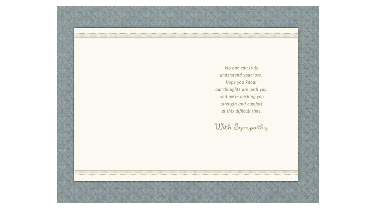 Sympathy Card with Gold Foil Tapestry | Hallmark Elegant Condolences