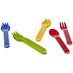 Arrow Home Products, 4-Pack Fork and Spoon Sets (4 Pack), Assorted