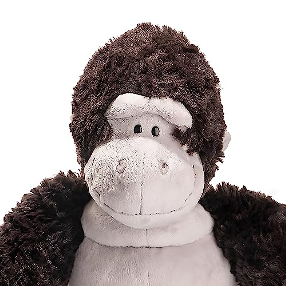 LRUNTEC Cute Plush Gorilla Stuffed Animal, Kawaii Forest Soft Animals Themed Cuddle Doll for Children - 10 inch
