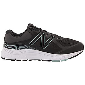 New Balance Women's 840 V5 Running Shoe, Black/Storm Blue, 8 Wide