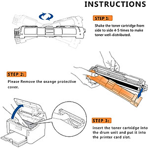 1 Pack TN660 Black Toner Cartridge - Replacement for Brother TN-660 TN660 Toner HL-L2300D L2305W L2315DW L2320D L2340DW L2360DW L2380DW MFC-L2680W L2685DW L2707DW L2720DW L2540DW Printer
