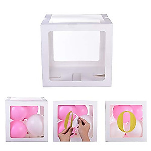 2nd Birthday Decorations for Girl TWO Balloons Boxes Decorations with Balloons for Girls Two Sweet Birthday Party Photo Props Decorations Supplies