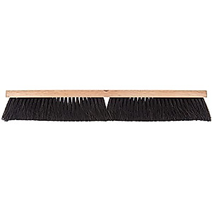 SPARTA Flo-Pac Horsehair Floor Sweep, Floor Brush for Cleaning, 24 Inches, Black