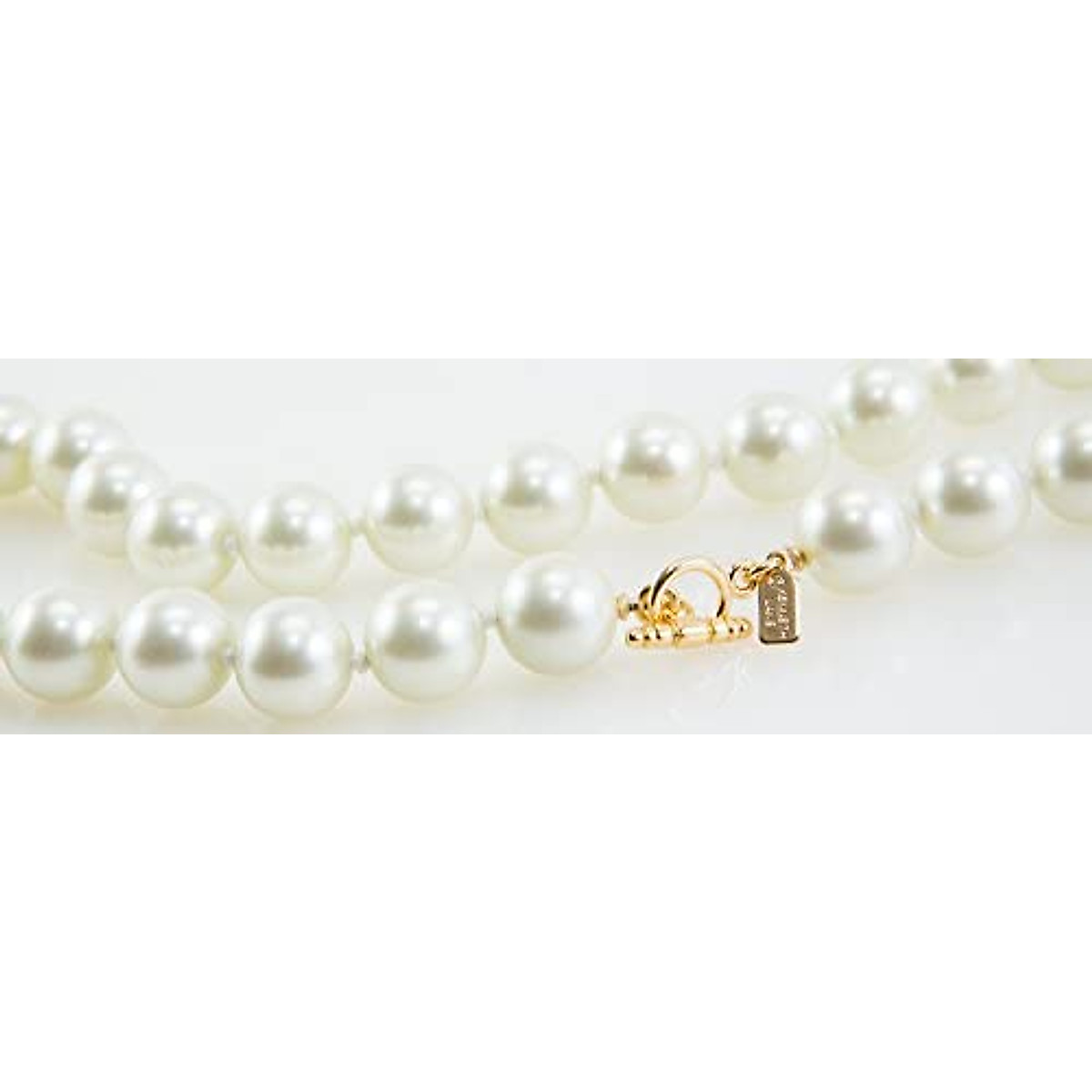 Kenneth Jay Lane 14mm Pearl Strand Necklaces (18", White)