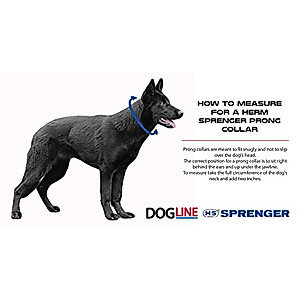 Herm Sprenger Black Stainless Steel Prong Dog Training Collar with Quick Release Buckle Ultra-Plus Pet Pinch Collar No-Pull Collar for Dogs Made in Germany 3.2mm x 20in Medium