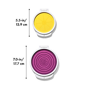 OXO Good Grips Cut & Keep Reusable Silicone Produce Saver Set - Onion and Lemon