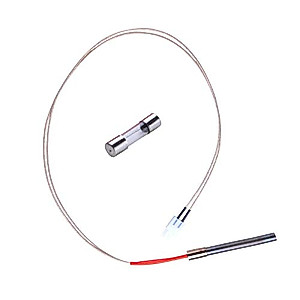 Hot Rod Ignitor Replacement for Pellet Grills - Fire Works Igniter Kit Compatible with Pit Boss 700 700FB 70112 820 820D 820Pro BBQ Grills, Camp Chef Wood Pellet Grills, Traeger Wood Pellet Grills
