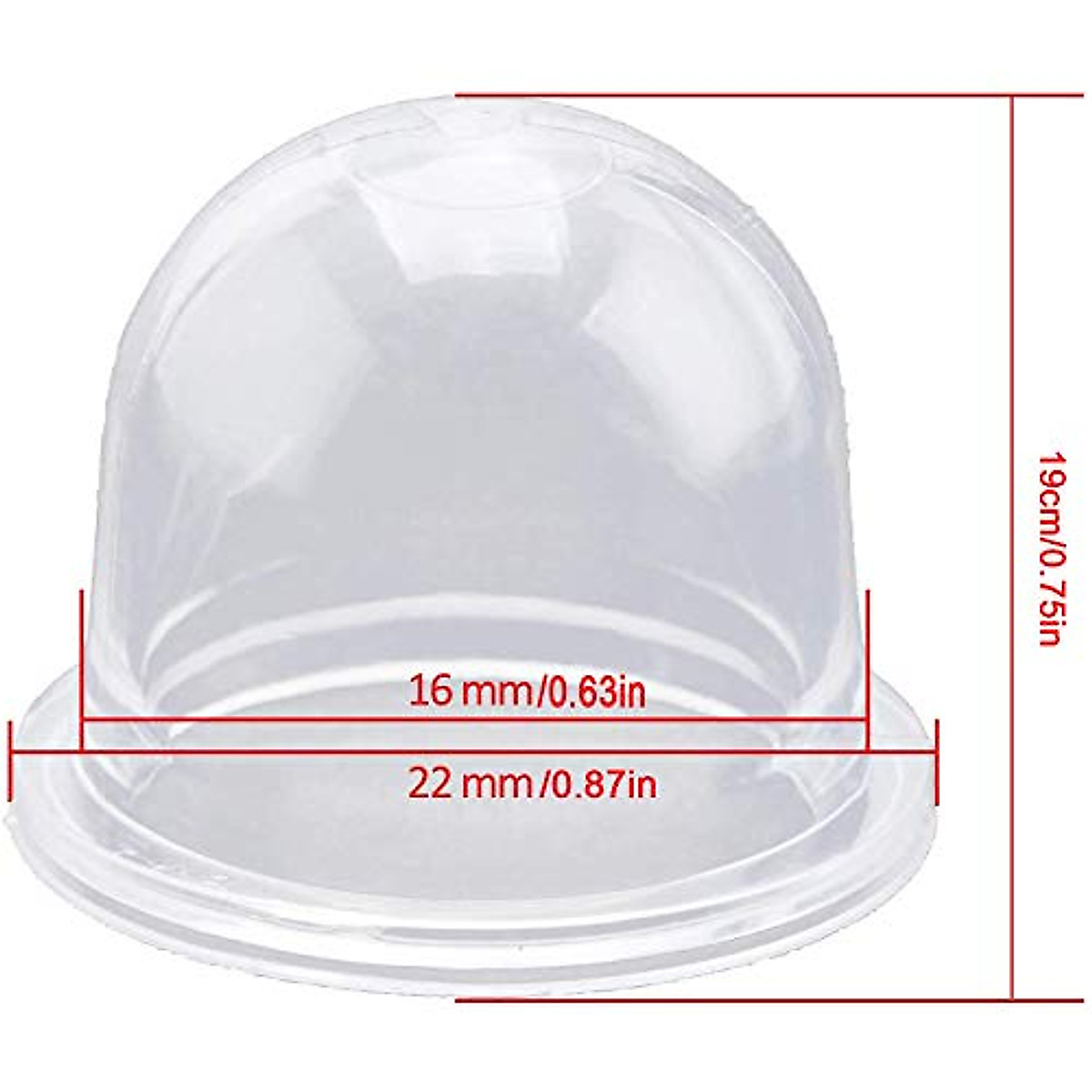 Poweka New Pack of 5 Replace Primer Bulb Bulbs Pump Compatible with Ryobi Craftsman Homelite P/n 561635001 Zama 0057003 0057004 Echo 12538108660