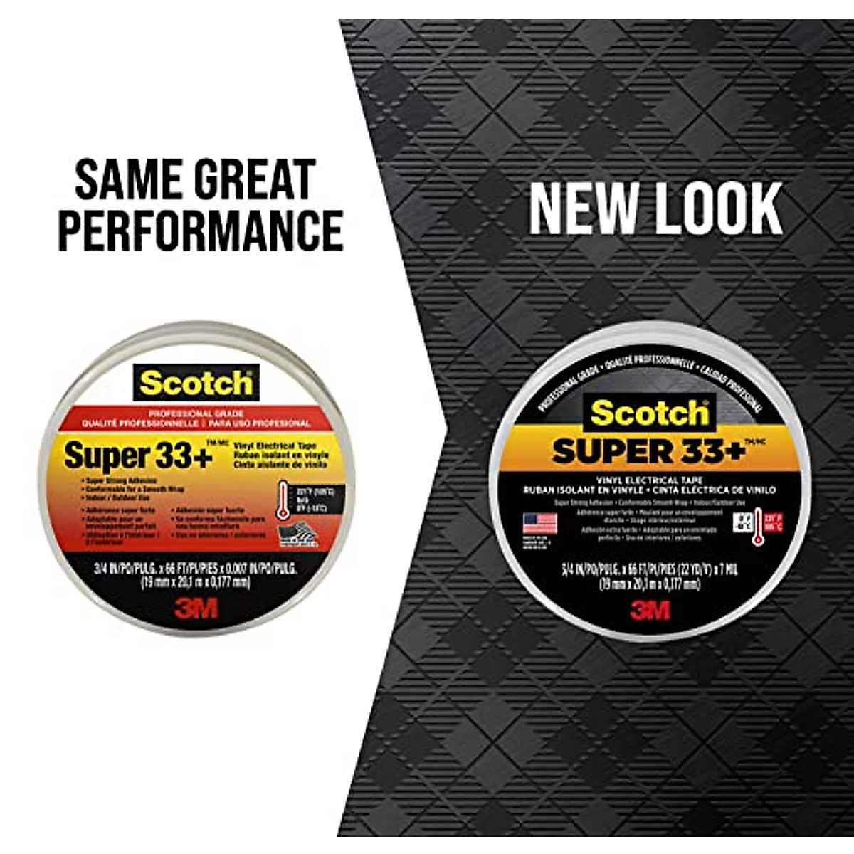 Scotch Super 33+ Vinyl Electrical Tape, .75-Inch x 66-Foot, Pack of 10