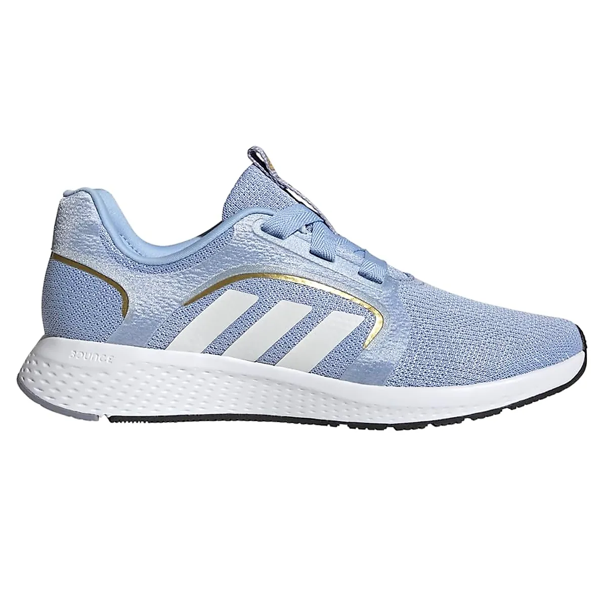 adidas Women's Edge Lux 5 Sneaker, Blue Dawn/White/Silver Violet, 9