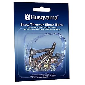 Husqvarna Shear Bolts & Nuts Kit for 2 Stage Snow Blowers/Throwers (6 Pack) 570XP, 575XP, 576XP/ 580790401, 588077502, 539976978, 595086601