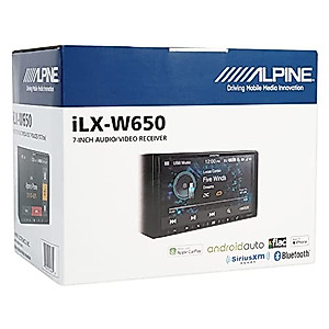 ALPINE iLX-W650 7" Digital Media Bluetooth Carplay Receiver+License Plate Camera
