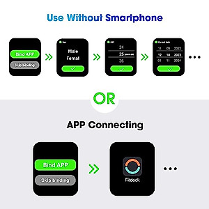 EURANS Smart Watch 44mm, AMOLED Always-on Display Fitness Watch with Heart Rate/Sleep Monitor Steps Calories Counter, IP68 Waterproof Activity Tracker Compatible with Android iOS