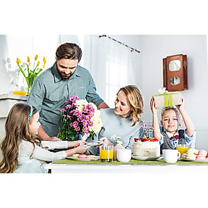 Mother's Day Cake Topper, 10pcs Acrylic Happy Mother's Day Cupcake Topper for Birthday Mother's Day Cake Party Decoration Supplies (Pink -1)