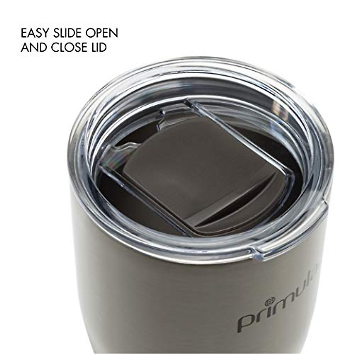 Primula Avalanche Double Walled Vacuum Sealed Thermal Insulated Tumbler Stays Cold or Hot All Day Long, Reusable Thermos, 1 Count (Pack of 1), Brushed Stainless Steel