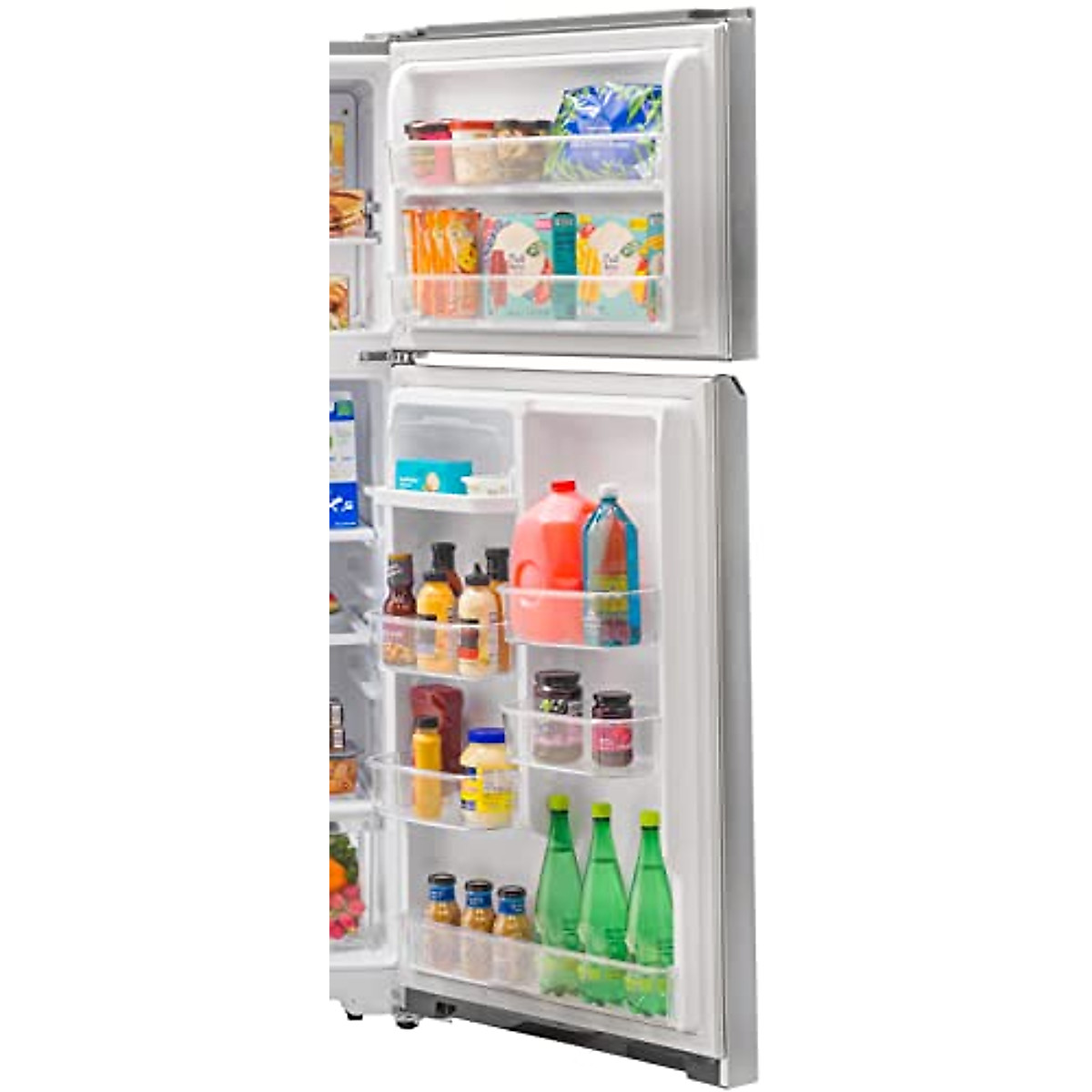 Winia 18 cu. Ft. Top Freezer Refrigerator with Icemaker - Stainless Steel