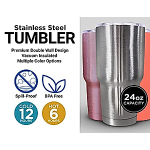 R and R Imports Honeymoon Island Beach Florida Souvenir 24 oz Navy Insulated Stainless Steel Tumbler Turtle Design