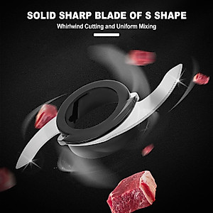 Homtone 16 Cup Food Processor, French-Fry-Cutter Food Processors, 9 Functions 7 Blades for Shredding, Slicing, Doughing, Emulsfying and Meat Vegetable Chopping for Home Use, 3 Speeds, 600W, Beige