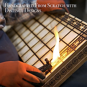 Wegiel Handmade Junior European International Chess Set - 16 Inch Luxury Wooden Chess Set for Adults and Kids, Premium Beech and Birch Wood - Unique Folding Design with Storage