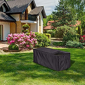 Outdoor Storage Box Cover Waterproof Outdoor Furniture Winter Cover for Garden Deck Box Container