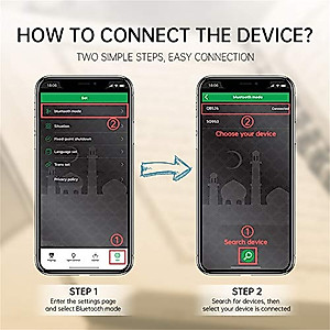 Swthlge Quran Speaker with Colorful Changeable Light APP Control, Bluetooth Quran Lamp with Quran Recitation Translation Loudspeaker Hajj Gift