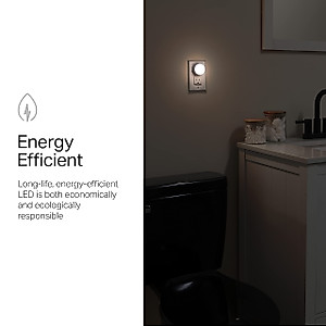 Lights By Night, Mini LED Night Light, Plug-In, Dusk to Dawn Sensor, Warm White, Compact, UL-Certified, Ideal for Bedroom, Bathroom, Nursery, Hallway, Kitchen, 45176, 6 Pack