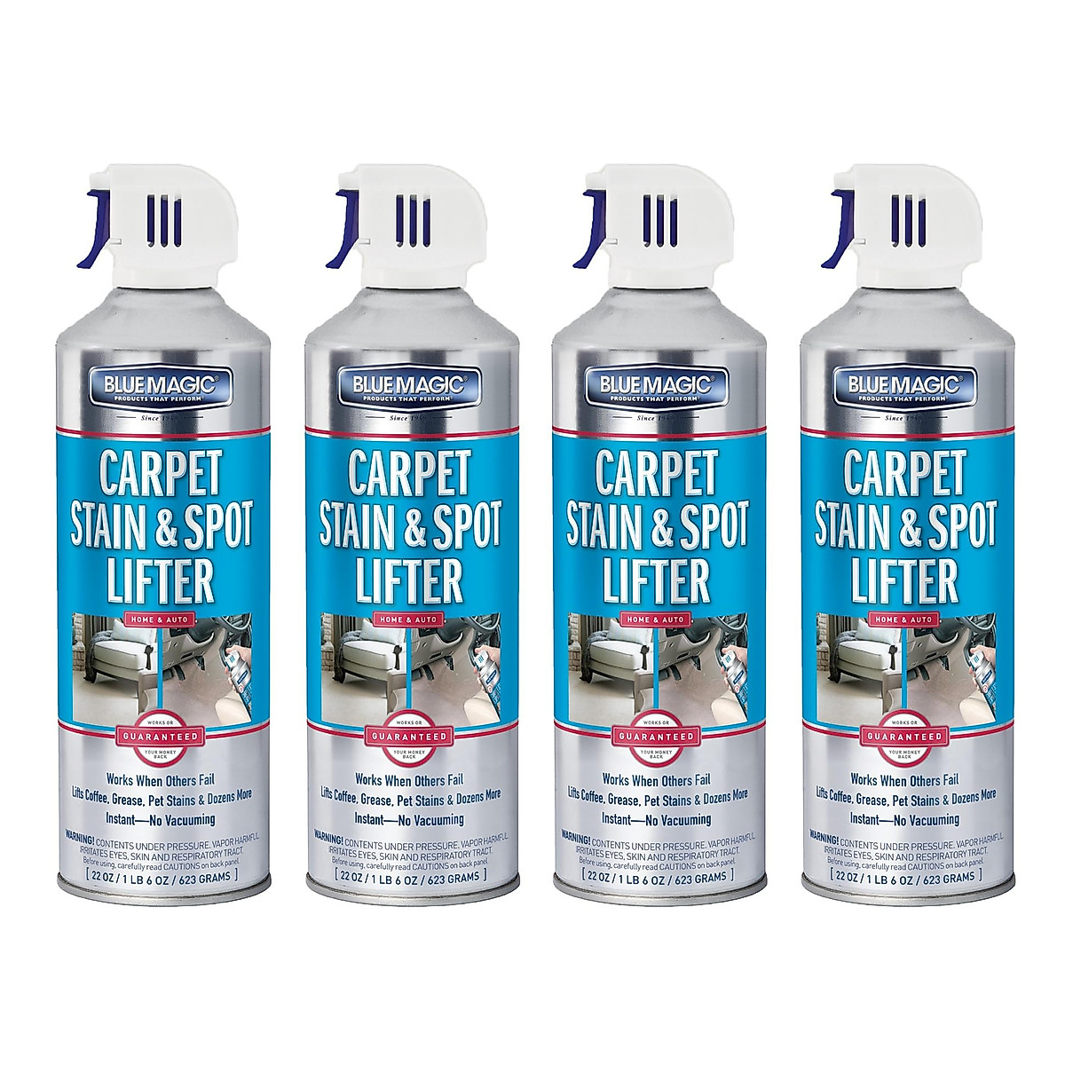 Blue Magic Carpet Stain & Spot Lifter - 22 oz. Aerosol Can (Pack of 4)
