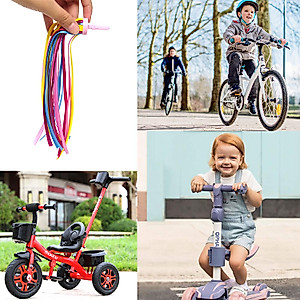 Honbay 1 Pair of Colorful Bike and Scooter Handlebar Streamers (A)