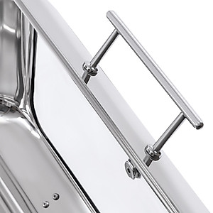 Xuthusman 400W Food Warmers for Parties Buffets Electric, Stainless Steel Buffet Server and Warming Tray, 9L, Chafing Dish Buffet Set - Adjustable Temperature + Hot Plate 1/2