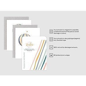 bumbleboo Nistio® Hot Air Balloon Safari Animals Nursery Wall Prints, Play Room Decoration, Nursery Wall Art, Nursery Room Decor, Safari Animals Print Set, Unframed, Set of 3 Prints, 8x10