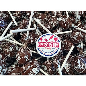 Chocolate Lollipops - 25 Delicious Lollipops with a Chocolate Roll Center Bulk Candy