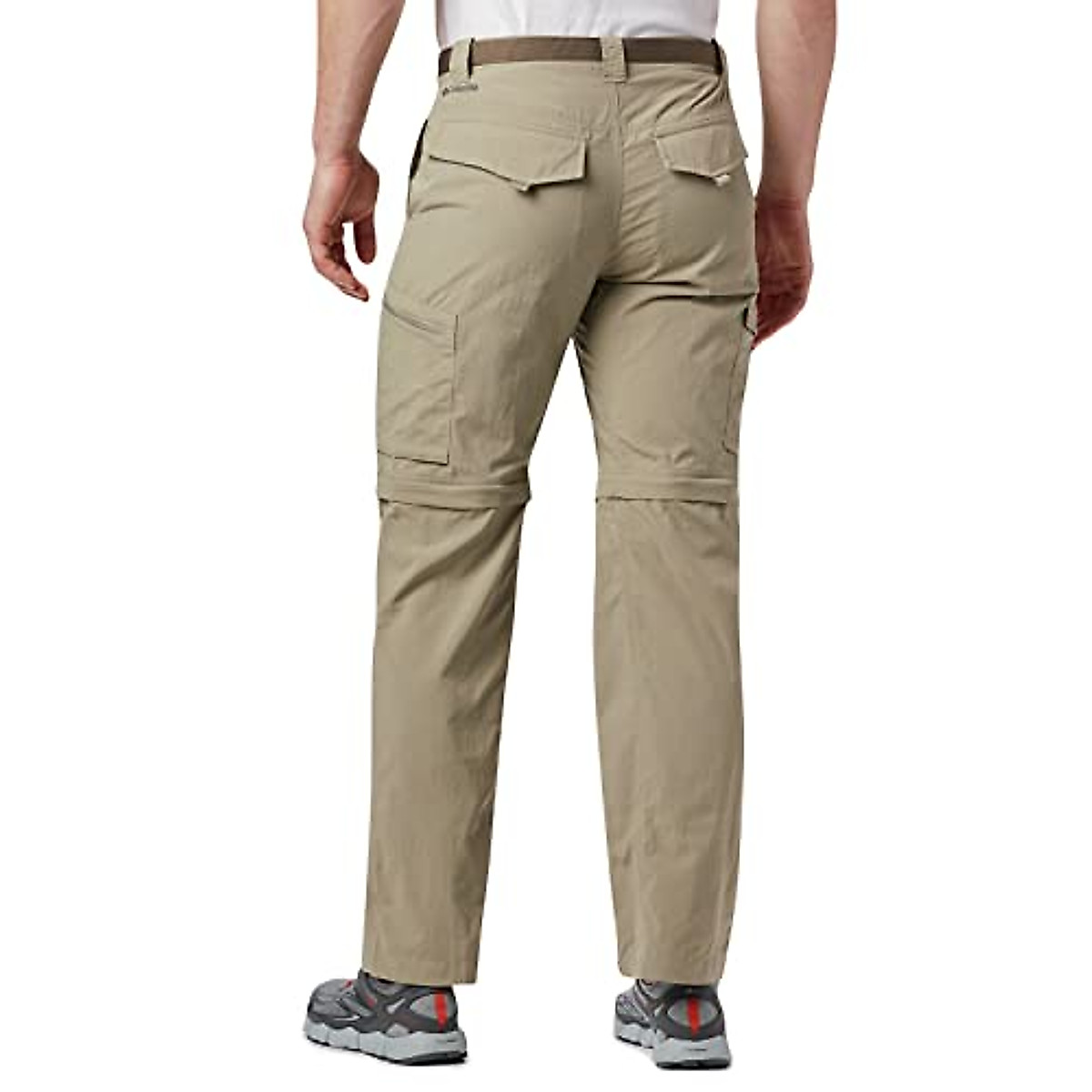 Columbia Men's Silver Ridge Convertible Pant, Breathable, UPF 50 Sun Protection, Tusk, 34x32