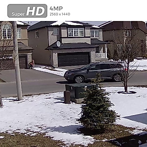 REOLINK 4MP PoE IP Camera, Add-on Outdoor Video Surveillance Cam to Home Security System, ONLY Work POE Camera System and NVR, Third Party Incompatible, D400