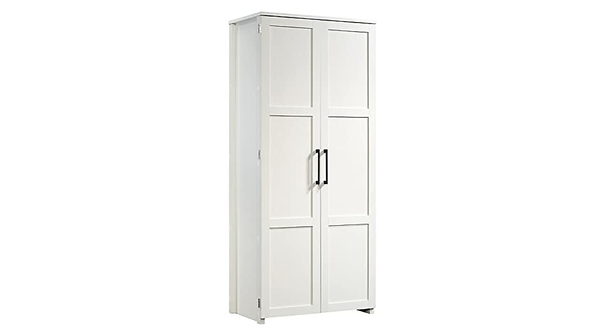 Sauder HomePlus Storage Cabinet - White Finish for Versatile Home Storage