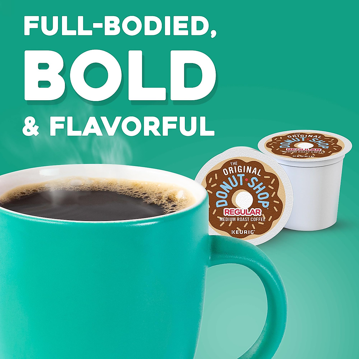 The Original Donut Shop Keurig Single-Serve K-Cup Pods, Regular Medium Roast Coffee, 72 Count