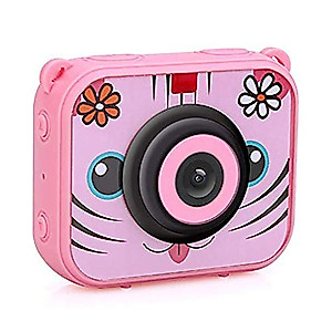LKYBOA Children's Digital Camera - Toys for Girls Pussan Kids Camera HD Digital Camera for Kids Video Recorder Small Cameras Silicone Soft Cover