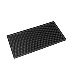 SYOLOS 1 piece Premium Bar Mat 18 x 12 inches - Versatile and Durable Bar Mats for Countertop, Coffee Bar Mat, Glass Drying Mat - Non Toxic Bar Spill Mat