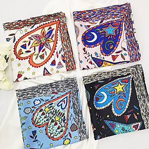 Julunar Silk Like Head Scarf for Women - Satin Large Hair Scarves - 35" Square Silk Hair Wrap for Sleeping with Gift Packed