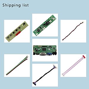 VSDISPLAY HD-MI VGA DVI Audio LCD Controller Board for 21.5" 23.8" 1920x1080 30Pin LCD Screen T215HVN01.0 M215HW03 V1 V2 M215HGE-L23 M215HTN01.1 LM238WF5-SSA1 LM238WF1-SLE3