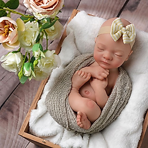 BABESIDE Lifelike Reborn Baby Dolls - 16 Inch (Weight 4 Lb) Full Platinum Silicone Reborn Baby Dolls Anatomically Correct Sleeping Baby Girl Real Life Baby Dolls with Gift Box